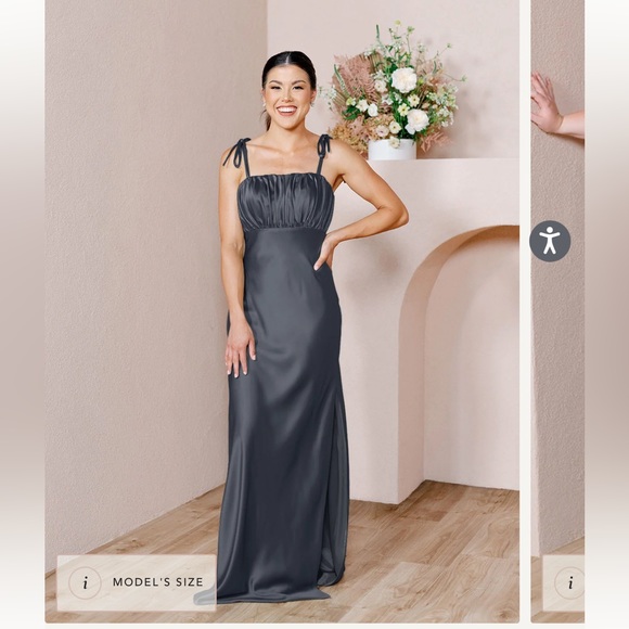Revelry | Dresses | Revelry Brooke Satin Dress Black | Poshmark